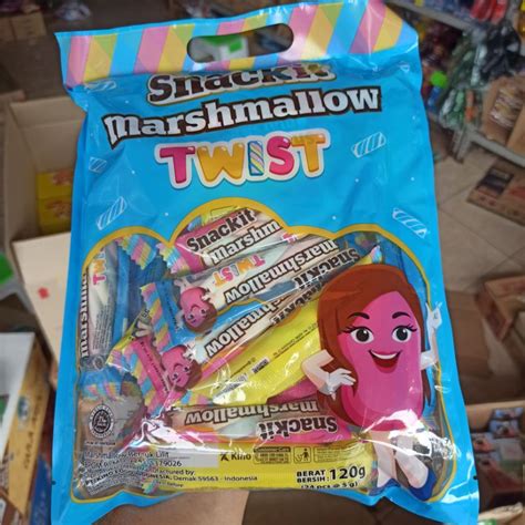 Jual Snackit Marshmallow Bentuk Tambang Twist Mini Shopee Indonesia