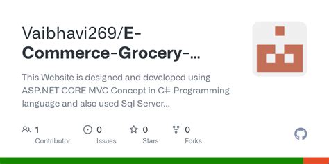 Github Vaibhavi269 E Commerce Grocery Store This Website Is Designed And Developed Using Asp