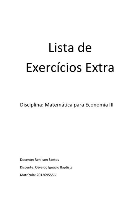 Pdf Lista De Exercícios Extra Dokumentips