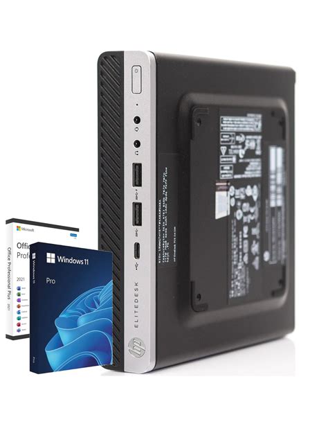 Hp Elitedesk G Mini Pc Computer Amd Ryzen Pro Ge Ram Gb Ssd Gb Windows Office