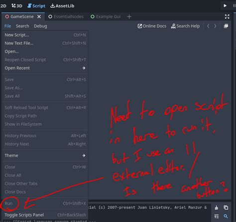 How Do I Run An Editorscript Godot 41 Jetbrains Rider Rgodot