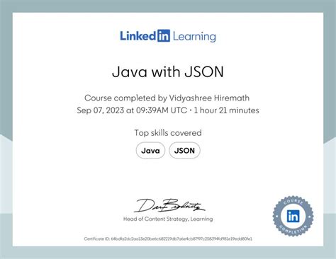 Vidyashree Hiremath On Linkedin Certificate Of Completion