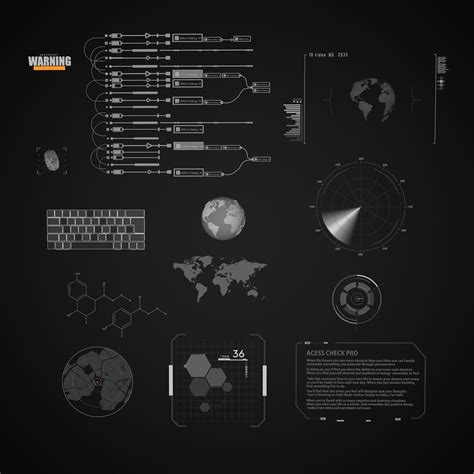 Sci Fi Hud Elements Dashboard 3d Model Cgtrader