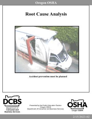 Fillable Online Osha Oregon Workbook Root Cause Analysis Workbook Fax Email Print PdfFiller