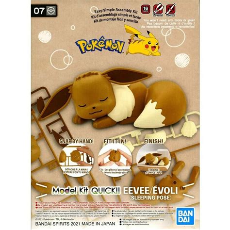 Pokemon 07 Eevee Model Kit Bandai Mcfly ColecionÁveis