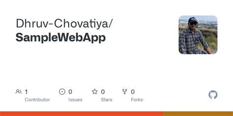 Github Dhruv Chovatiya Samplewebapp