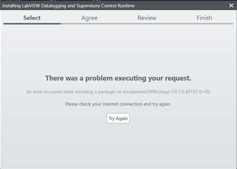 Datalogging And Supervisory Control Runtime Error Ni Mssqlserver2008r2expr Ni Community