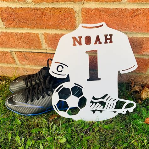 Personalised Football Shirt Wall Art Round The Twist