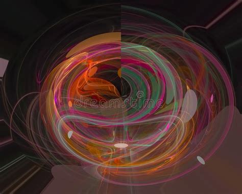 Abstract Digital Motion Effect Elegance Render Effect Dynamic Shape Pattern Fractal Futuristic
