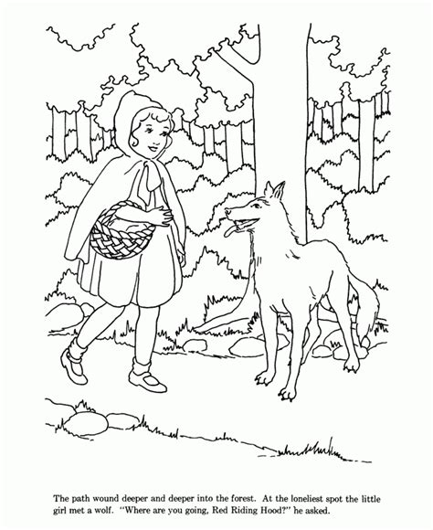 Chaperon Rouge Coloriage