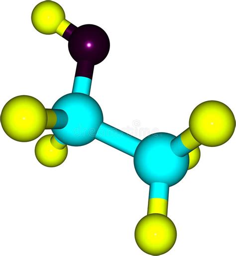 Ethanol Molecular Structure Isolated On White Stock Illustration Illustration Of People