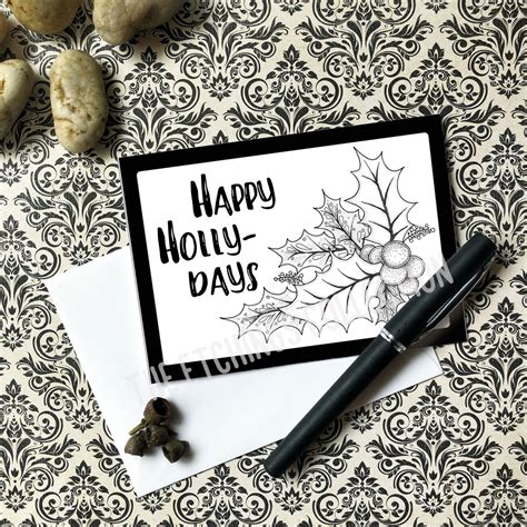 2020 Christmas Cards Happy Holly Days The Etchings Collection