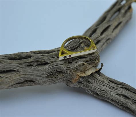 The Straight Line Ruby And Sapphire Set 14kt Yellow Gold Etsy