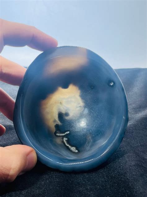 NO RESERVE Natural Color Agate Bowl Matt Finish Made In Brazil