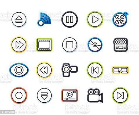 외형선 아이콘 여윔 평편 디자인 현대적인 꺾은선형 뇌졸중에는 스타일 3차원 형태에 대한 스톡 벡터 아트 및 기타 이미지 3차원 형태 Theatrical