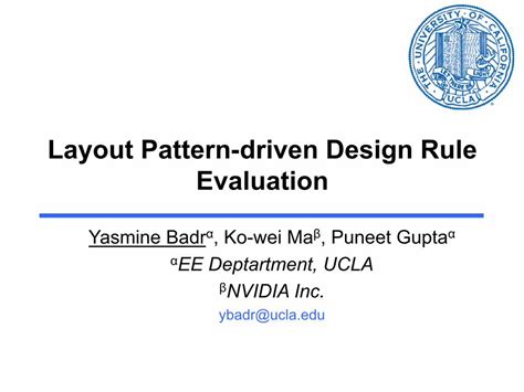 Pdf Layout Pattern Driven Design Rule Evaluation Dokumentips