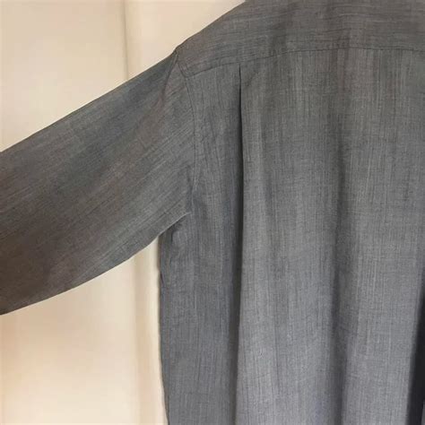 빈티지 몽벨 셔츠 소라색 파란색 청자켓 데님 블레이저 넥타이 오버핏 폴로 후루츠패밀리