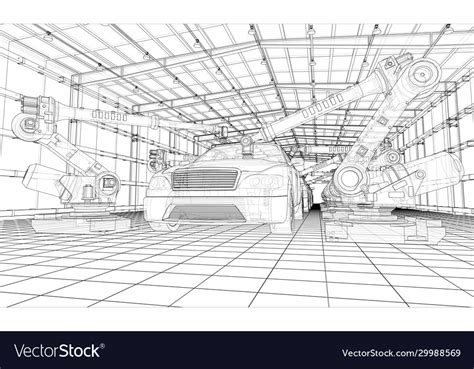 Assembly Motor Vehicle Royalty Free Vector Image