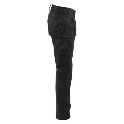 BLAKLADER 175018329900 Pantalon Stretch 2D Noir Mister Worker