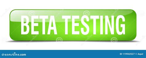 Beta Testing Button Stock Vector Illustration Of Icon