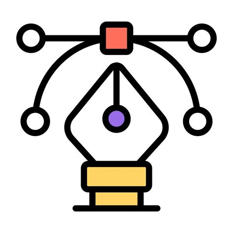 Pen With Nodes Bezier Tool Icon 46164838 Vector Art At Vecteezy