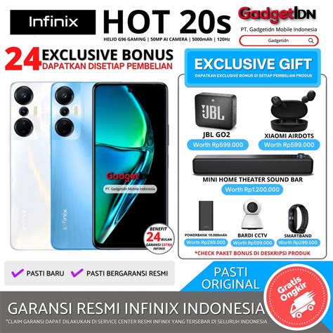 Jual INFINIX Hot 20s 13 128GB 8GB 5GB Extended Ram Garansi Resmi Infinix Shopee Indonesia