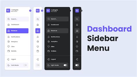 Top 15 Sidebar Menu Templates In HTML CSS JavaScript