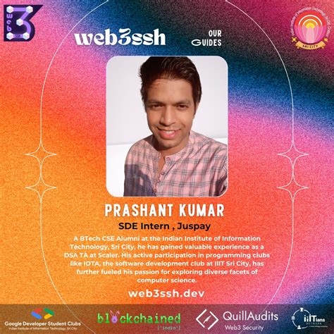 Prashant Kumar On Linkedin Iiitsricity Techinnovation Web3ssh2024