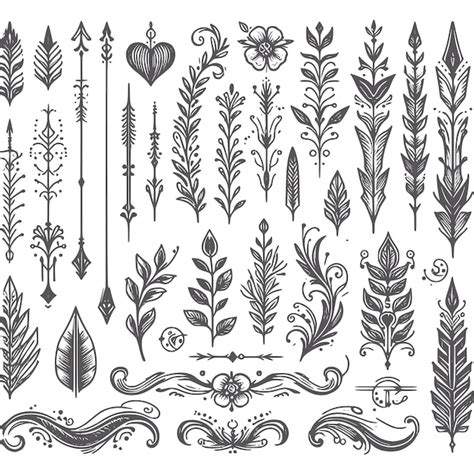 Premium Vector Big Set Of Vintage Elements