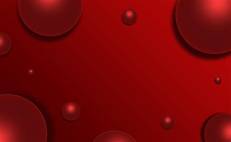 Premium Photo Realistic Red Bubble Background