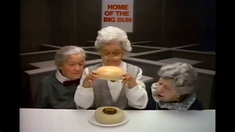 Wendys Wheres The Beef Commercial 1984 1 Youtube