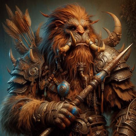 Dark Brown Fur Male Bugbear Dungeons And Dragons Races 5e Dnd