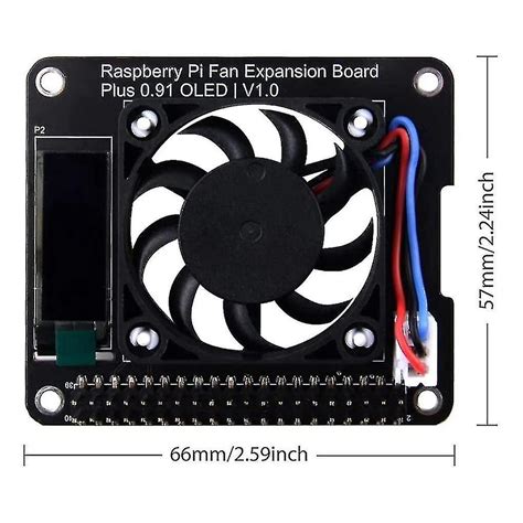 Fan Hat For 4 Model B For Pwm Fan Gpio Expansion Board With 0 91inch Oled Display Fruugo Uk