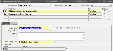 Oracle Applications How To Delete Responsibility From User