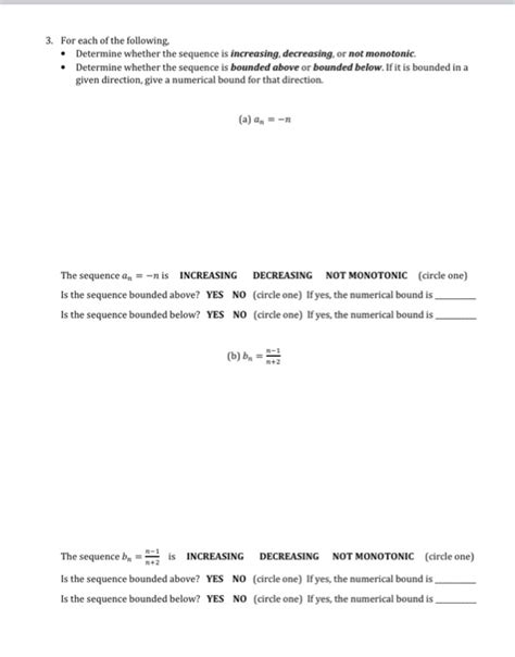 Solved For Each Of The Following Determine Whether The Chegg
