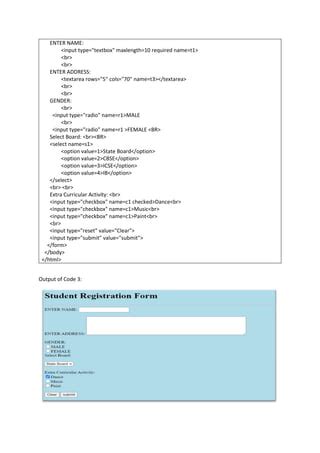 Html Codes Pdf Web Design And Html Internet