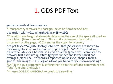 Ppt Using Ods Regions To Create Custom Reports Powerpoint Presentation Id1881802