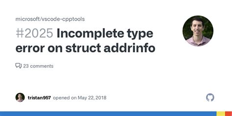 Incomplete Type Error On Struct Addrinfo · Issue 2025 · Microsoft
