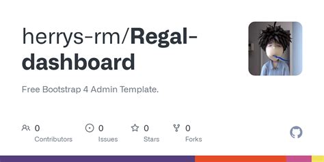 Github Herrys Rmregal Dashboard Free Bootstrap 4 Admin Template