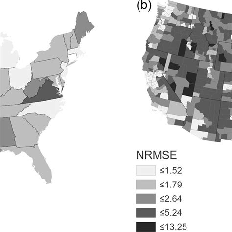 Census Urban Areas And County Nrmse Between Census Block Population