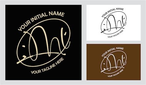Premium Vector Logo Signature Ml M L Initial Handwriting Ml Initial