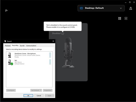 G Hub Not Detecting My Yeti After Latest Update Rlogitechg