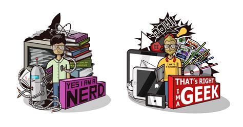 Nerd Vs Geek By Crazydesignerylr On Deviantart