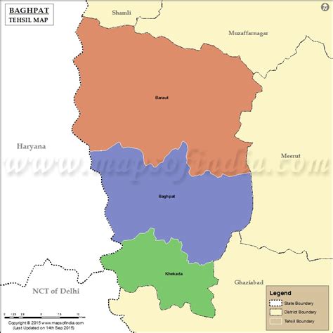Baghpat Tehsil Map