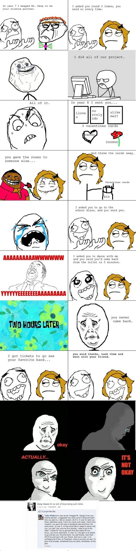 In Year 7 I Begged Mr Derp To Be Your Science Partner I Asked You Round 5 Times You Said No