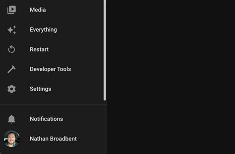 I Added Entities Automations Integrations Etc To My Sidebar Menu And A One Click Restart