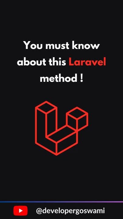 You Must Know About This Laravel Method 🔥 Laravel Laraveltips Php Youtube