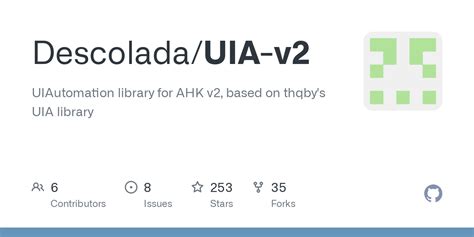 Github Descoladauia V2 Uiautomation Library For Ahk V2 Based On Thqbys Uia Library