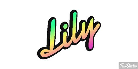 Lily Name Animated  Logo Designs