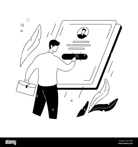 Apply For Jobs Abstract Concept Vector Illustration Stock Vector Image